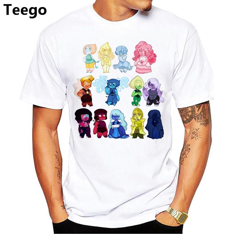 Buy Men Steven Universe Printing T Shirts Homme Summer Steven Universe ...