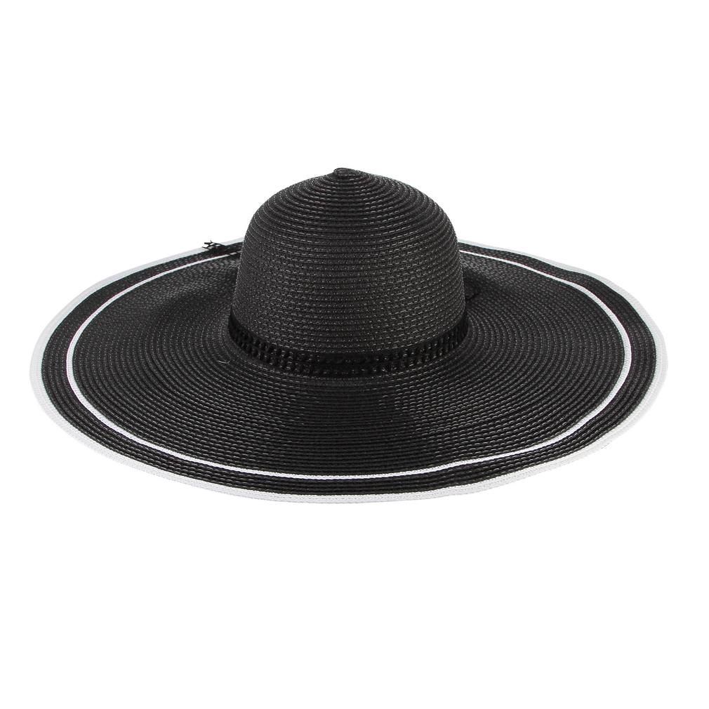 Buy Wide Brim Round Top Summer Hat Bowknot Beach Hat for Women Sun ...