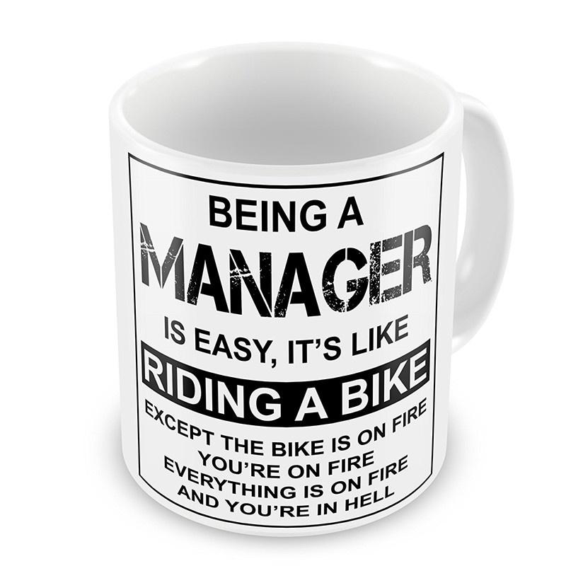 Buy Being A Manager Is Easy It S Like Riding A Bike Funny Novelty Gift ...