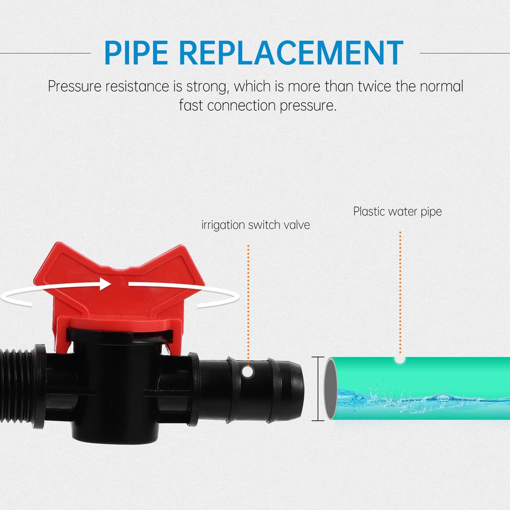 Buy 2 Pcs 1 Set Two-way Connectors Hose Connectors Water Pipe Joints ...