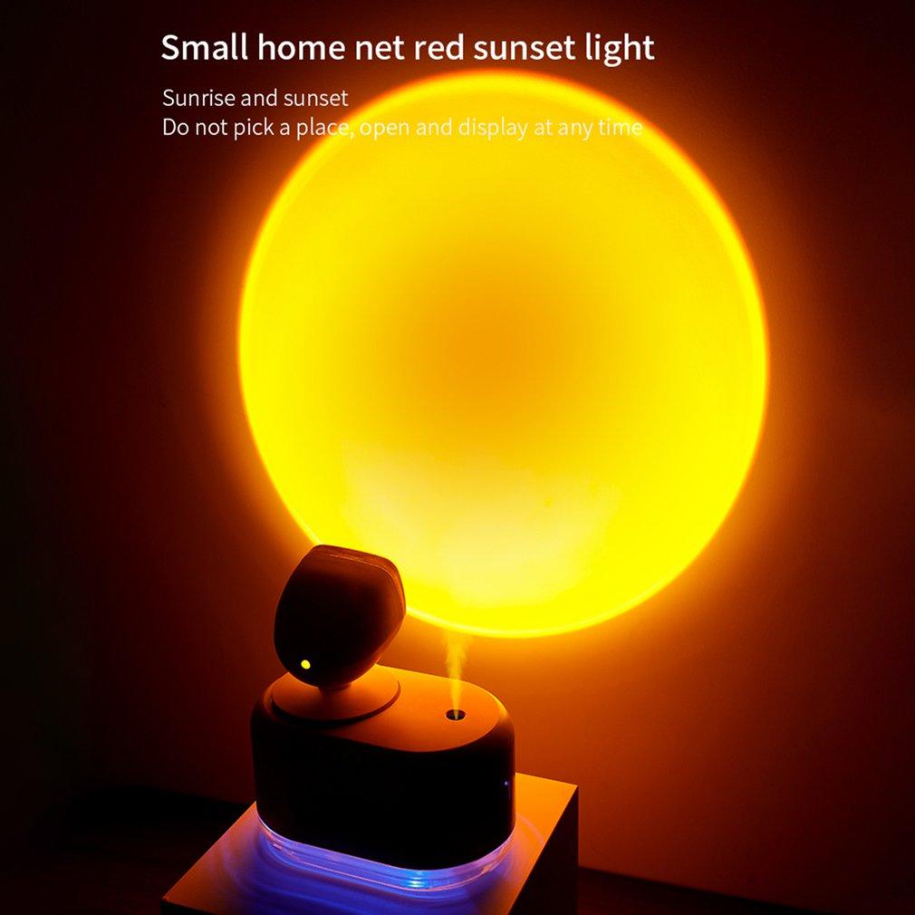 Buy FOR YOUR FAMILY1 Sunset Light Humidifier Diffuser Creative Portable ...