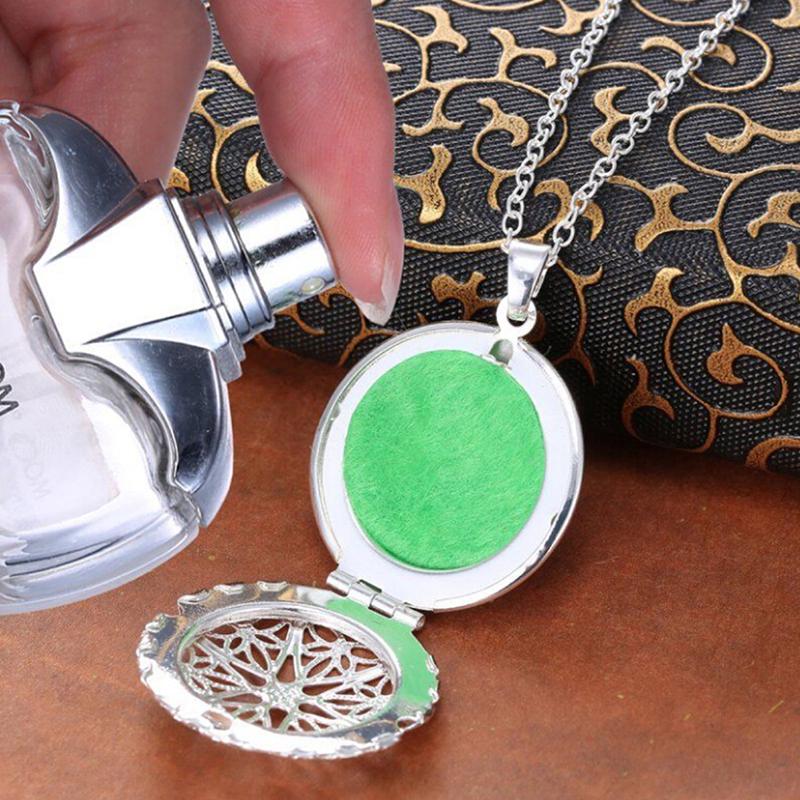Cheap Dull 6Pads Locket Necklace Fragrance Aromatherapy Essential Oil ...