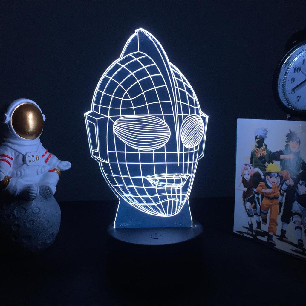 Buy Ultraman Taro Japanese Anime Manga 3D Night Light for Bedroom Decor ...