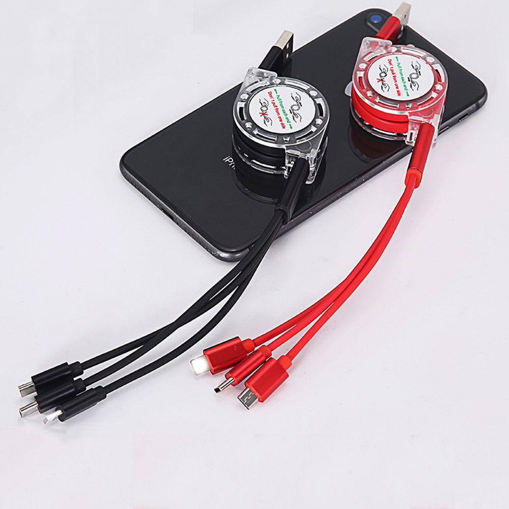 Buy New Multi Color Portable Durable 3 In 1 USB Cable Fast Charging ...