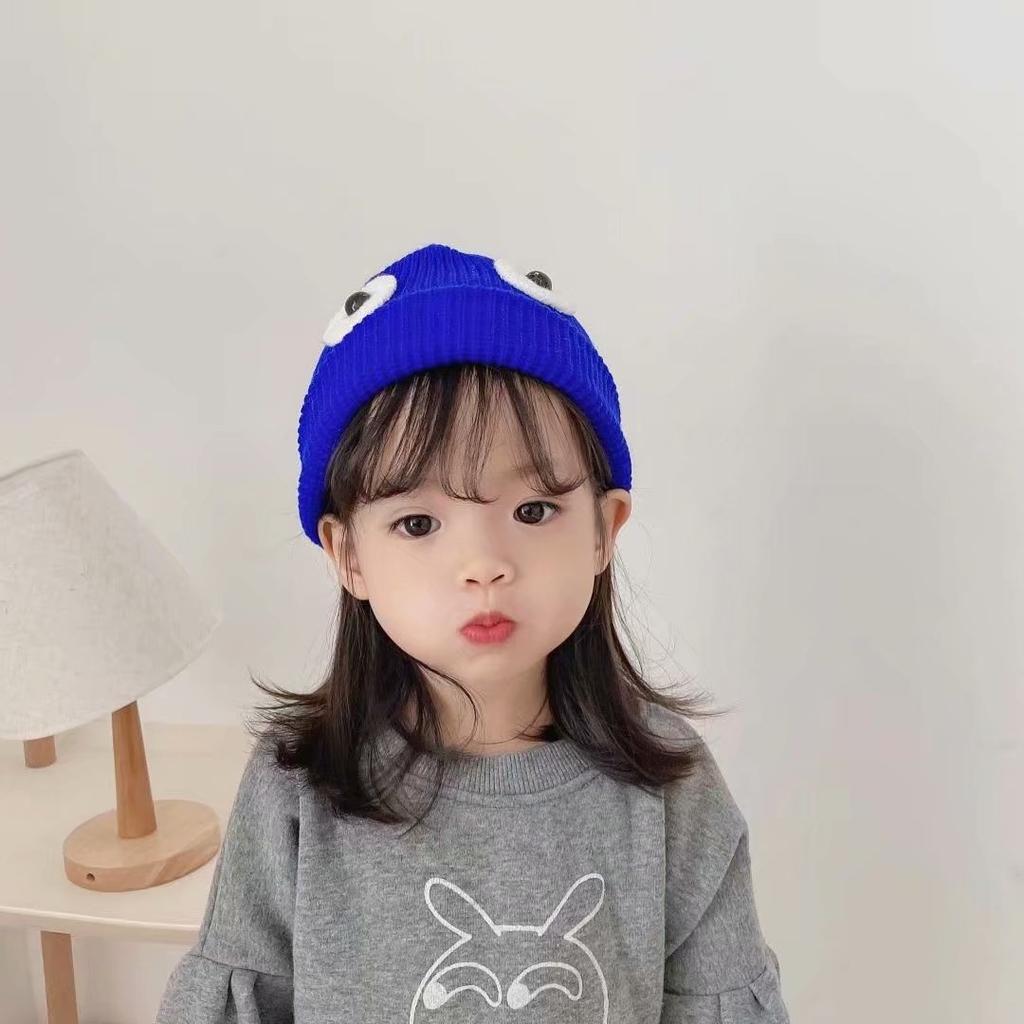 Buy New Baby Cartoon Hat Boys Girls Knitted Cap Winter Warm Solid Color ...