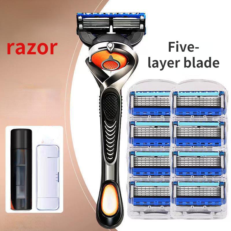 Buy Manual Sharp 5-layer Blade Men's Razor Geely Old-Fashioned Knife ...