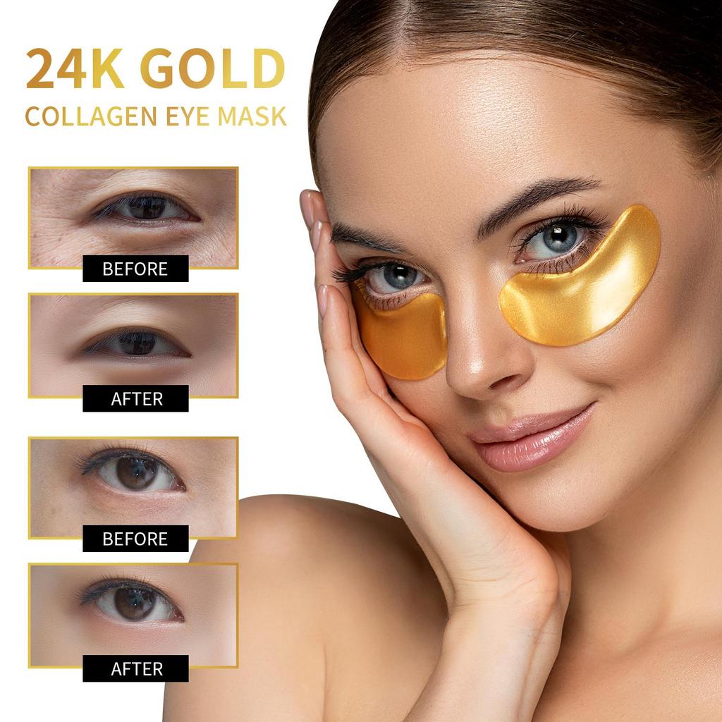 Buy Ilisya 60pcs-Gold Collagen Eye Mask Seaweed Green Algae Eye Patches ...