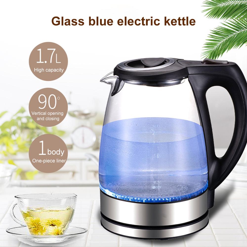 Buy 1.7L 220V Electric Kettle Stainless Steel Glass Health Preserving ...
