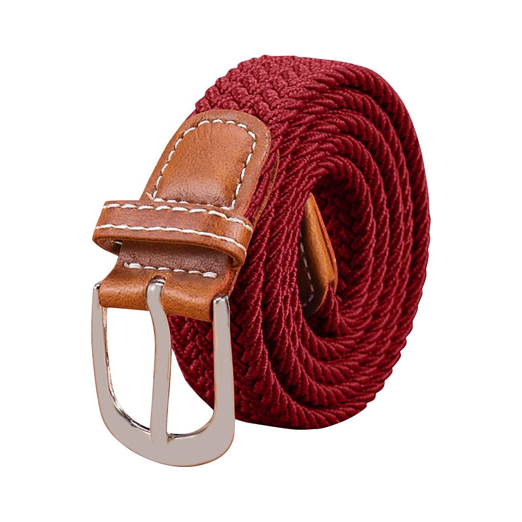 💰Kaufe Damen Canvas Gürtel Dornschließe Casual Mode Leder Perlengürtel ...