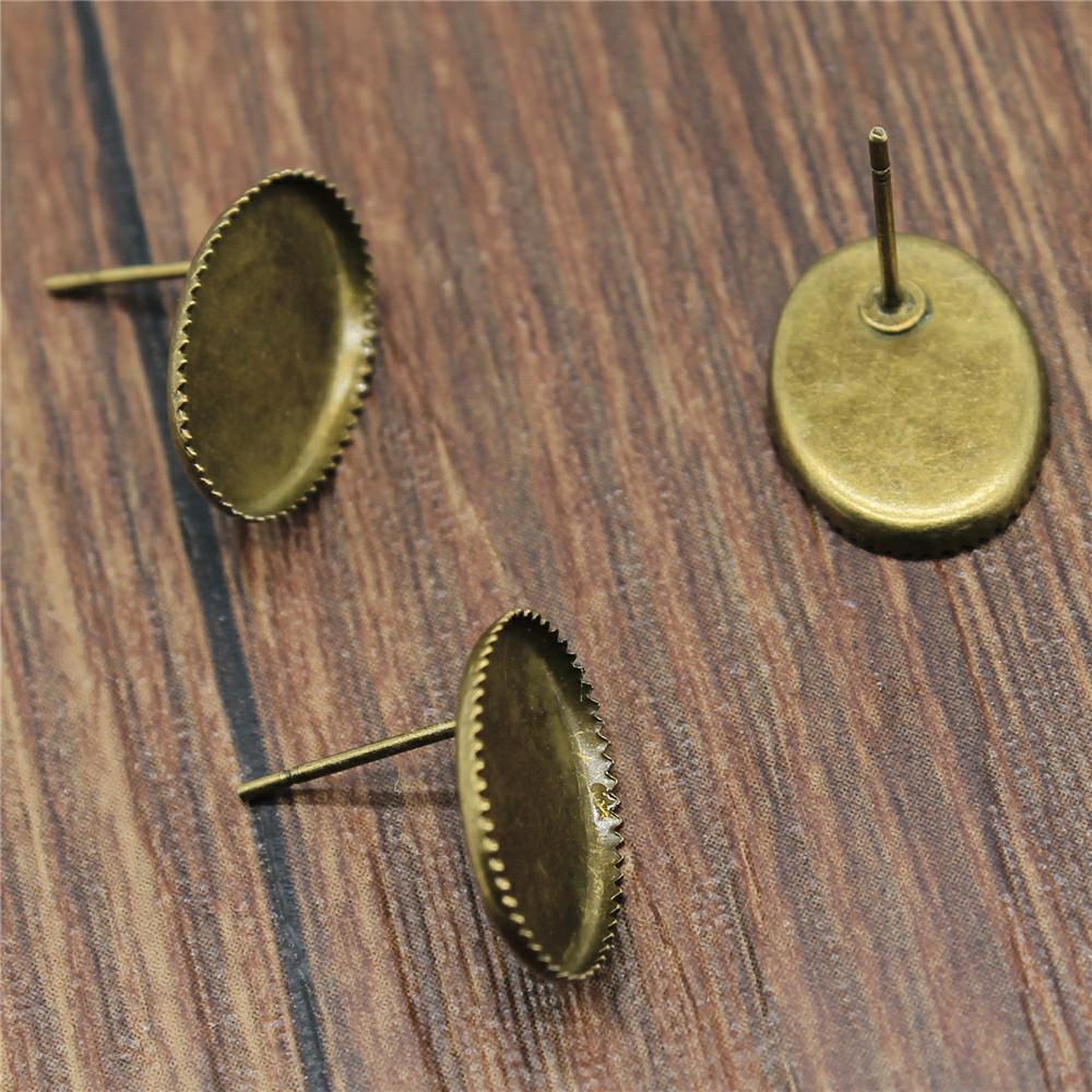 Buy 10 Pieces Stud Earrings Supplies Jewelry Components Inner Size ...
