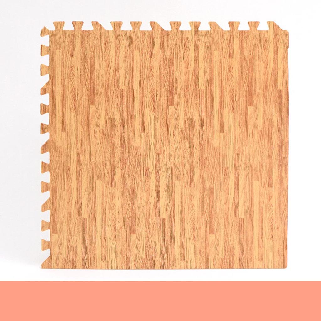 9pcs/set EVA Puzzle Foam Mats Faux Wood Ground Mat Protective Flooring ...