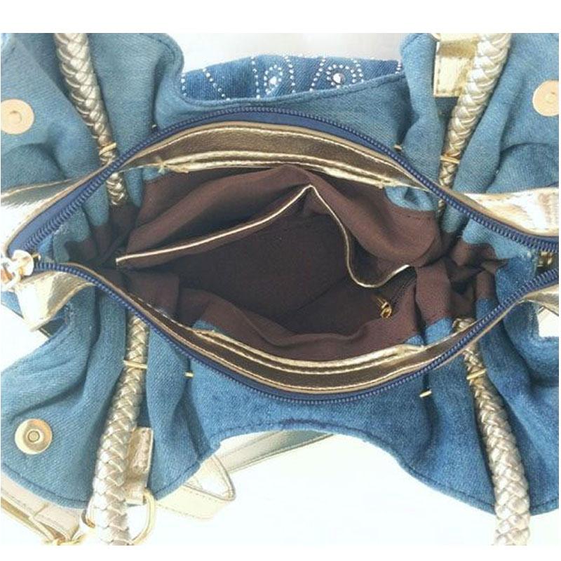 Cheap JM Shop Luxury Women Demin Handbag Women Messenger Bag Female ...