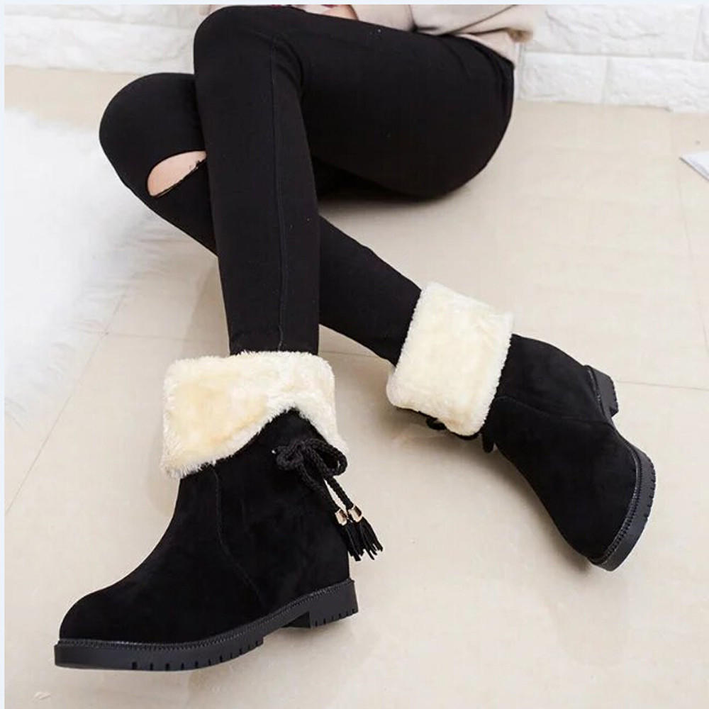 Buy Snow Ankle Women Heels Winter Boots Fashion Shoes at affordable ...