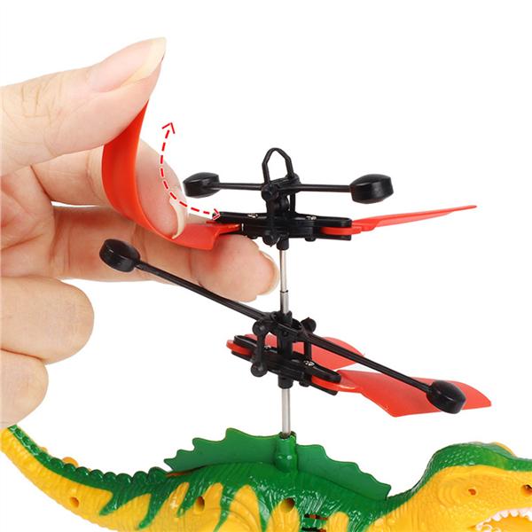 Buy 1pcs Dinosaur Helicopter Hand Flying Mini Induction Aircraft Toy ...