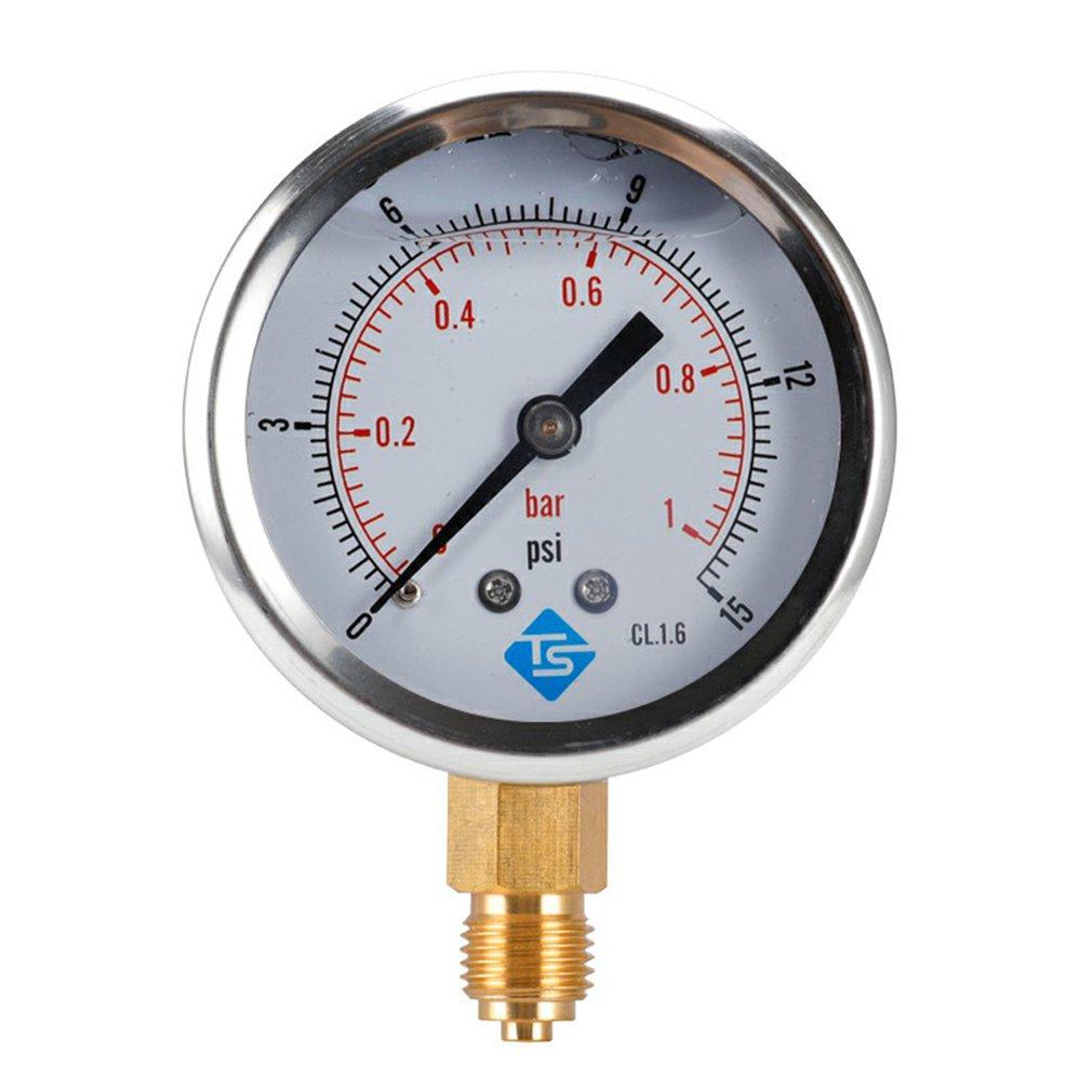 Buy Axial Pressure Gauge High-precision Stable Barometer Oil Pressure ...