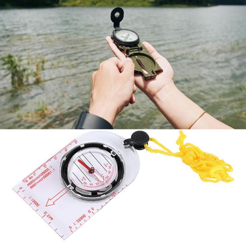 Portable Map Compass Muitifunctional Camping Hiking Outdoor Adventuring ...