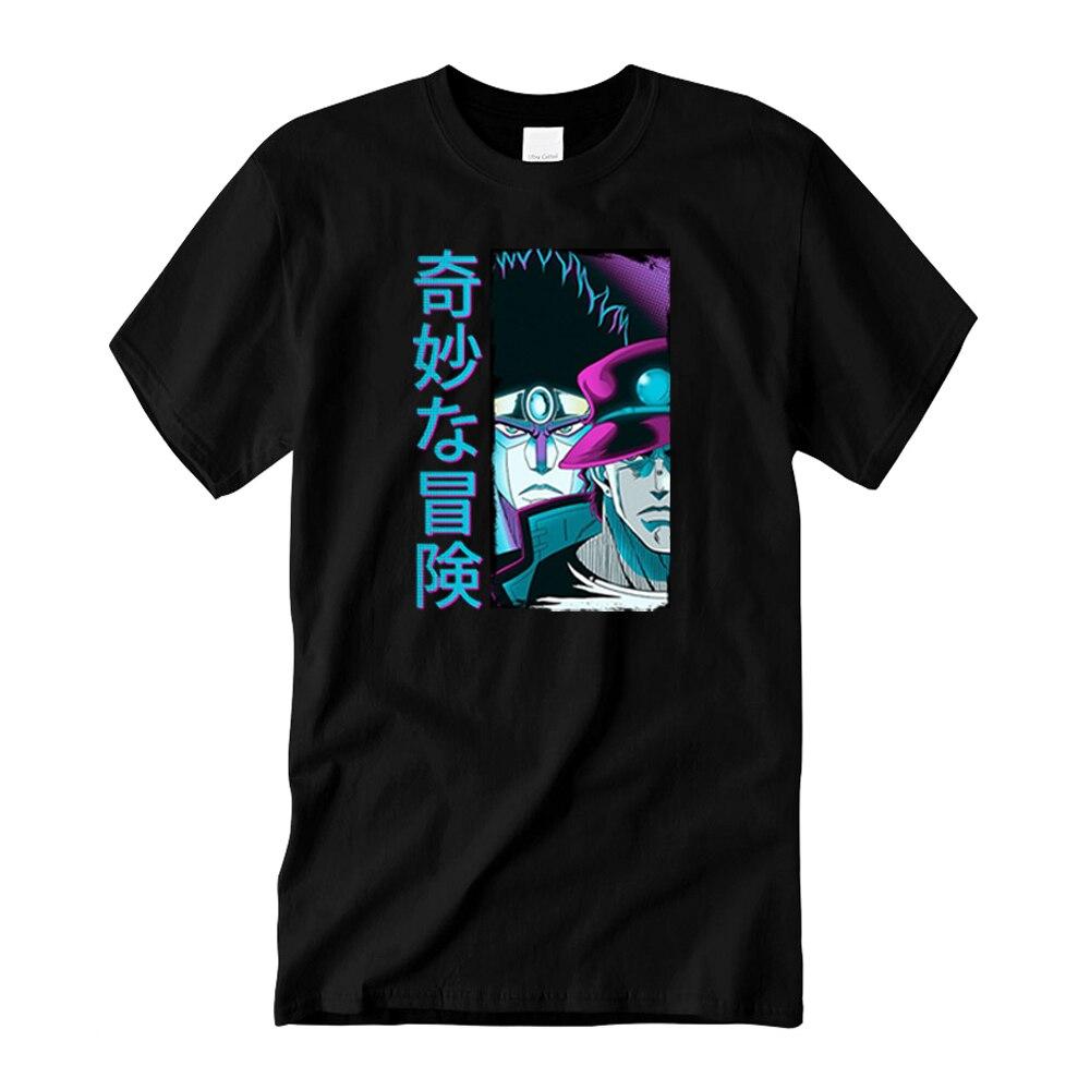 Jojo's Bizarre Adventure Kujo Jotaro Anime 2022 Summer Mens Fashion T ...