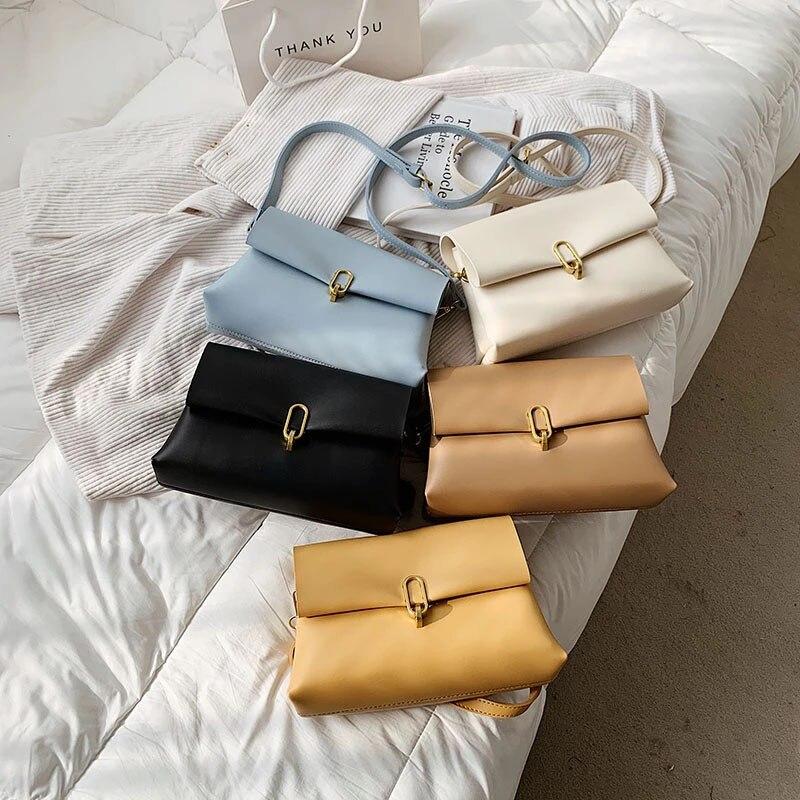 Cheap Simple Design Small Handbags Women Luxury Leather Shoulder Bags ...