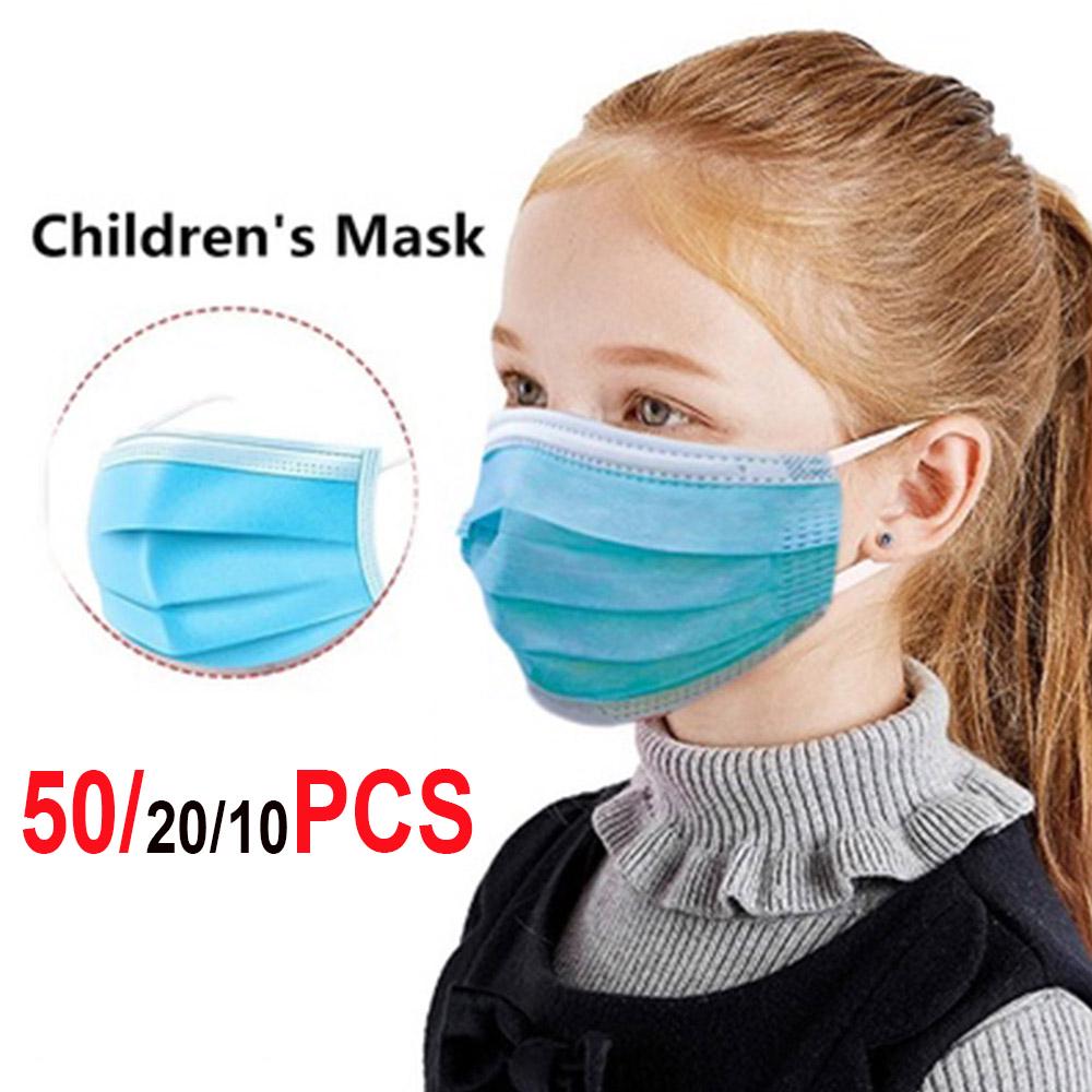 Buy Kids Mask 3-Ply Disposable Face Mask For Children Protection Mask ...