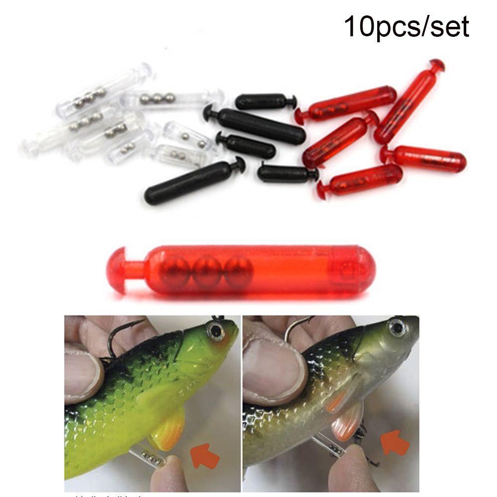 Pack Of 50) Glass Rattle Worm Jig Fishing Lure Insert Tube Rattles