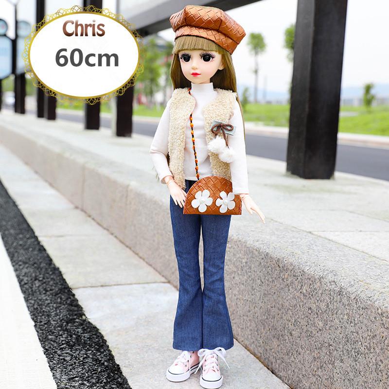 Buy 60cm Fashion Girl Doll Toy Decoration 22 Moveable Jointed DIY Dress ...