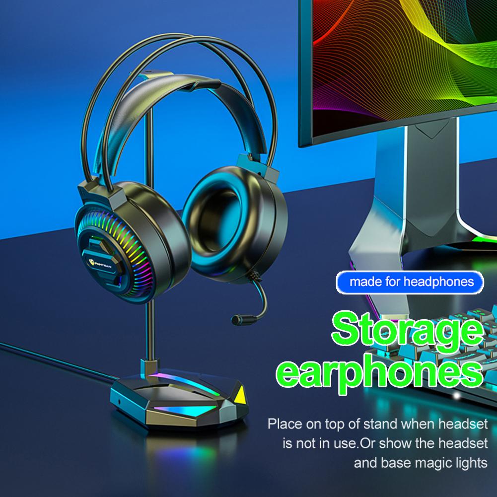 Cheap RGB Headphone Holder Rack Gamer Headset Bracket Without USB ...