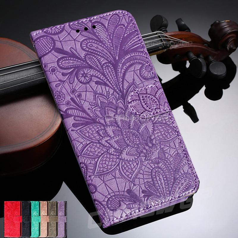 Luxury Flower Embossed Pattern Leather Wallet Mobile Phone Case for ...