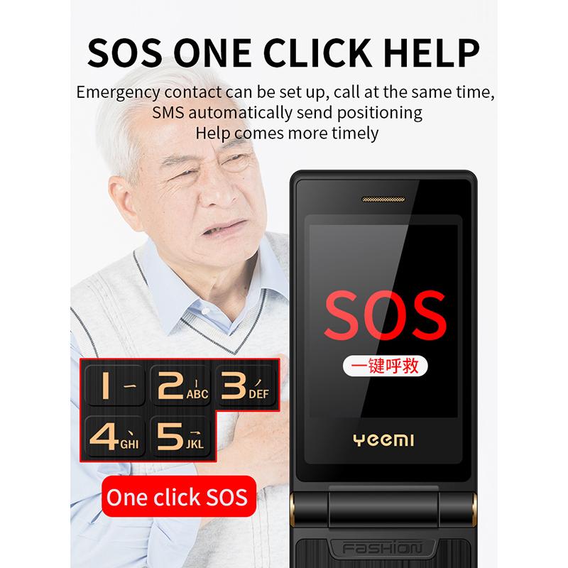 Купить Yeemi M1 + раскладной телефон 4G с двумя экранами, 2,8-дюймовый ...