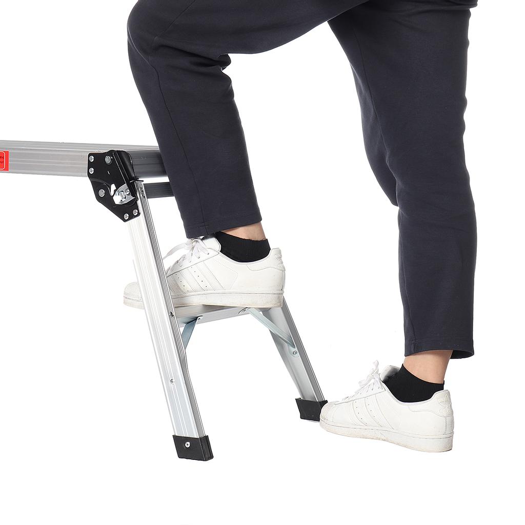 Buy Aluminum Alloy Platform Step Up Stool Nonslip Folding Work Bench ...