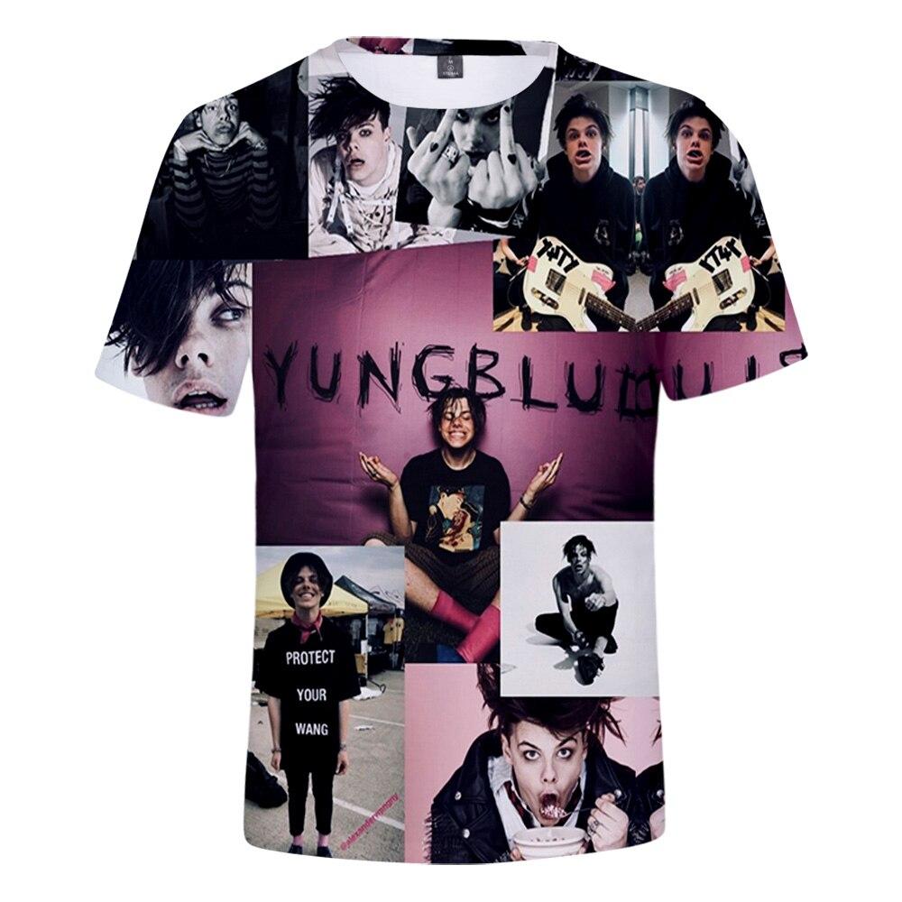 Buy Kpop Yungblud 3d Print T Shirt Kids Funny T Shirt Oversize O -Neck ...