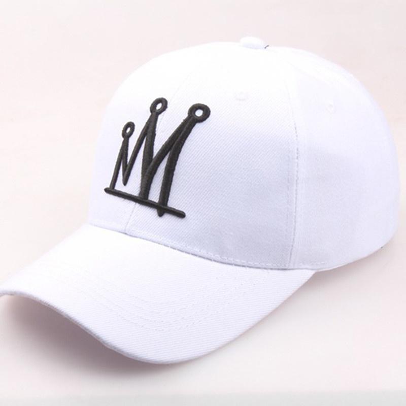 Buy M Baseball Cap Unisex Letter Printed Solid Color Snapback Teenager ...