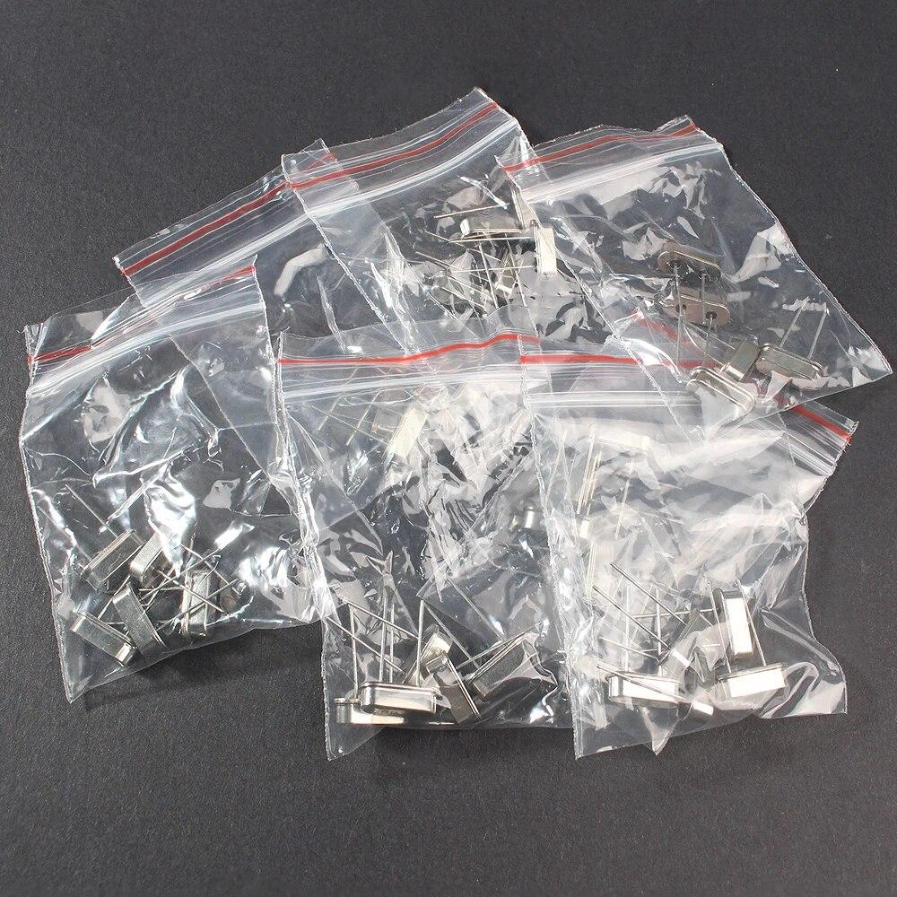 35PCS HC-49S Crystal Oscillator Set 6Mhz 8Mhz 10Mhz 12Mhz 11.0592Mhz 16Mhz 32.768K Quartz ...