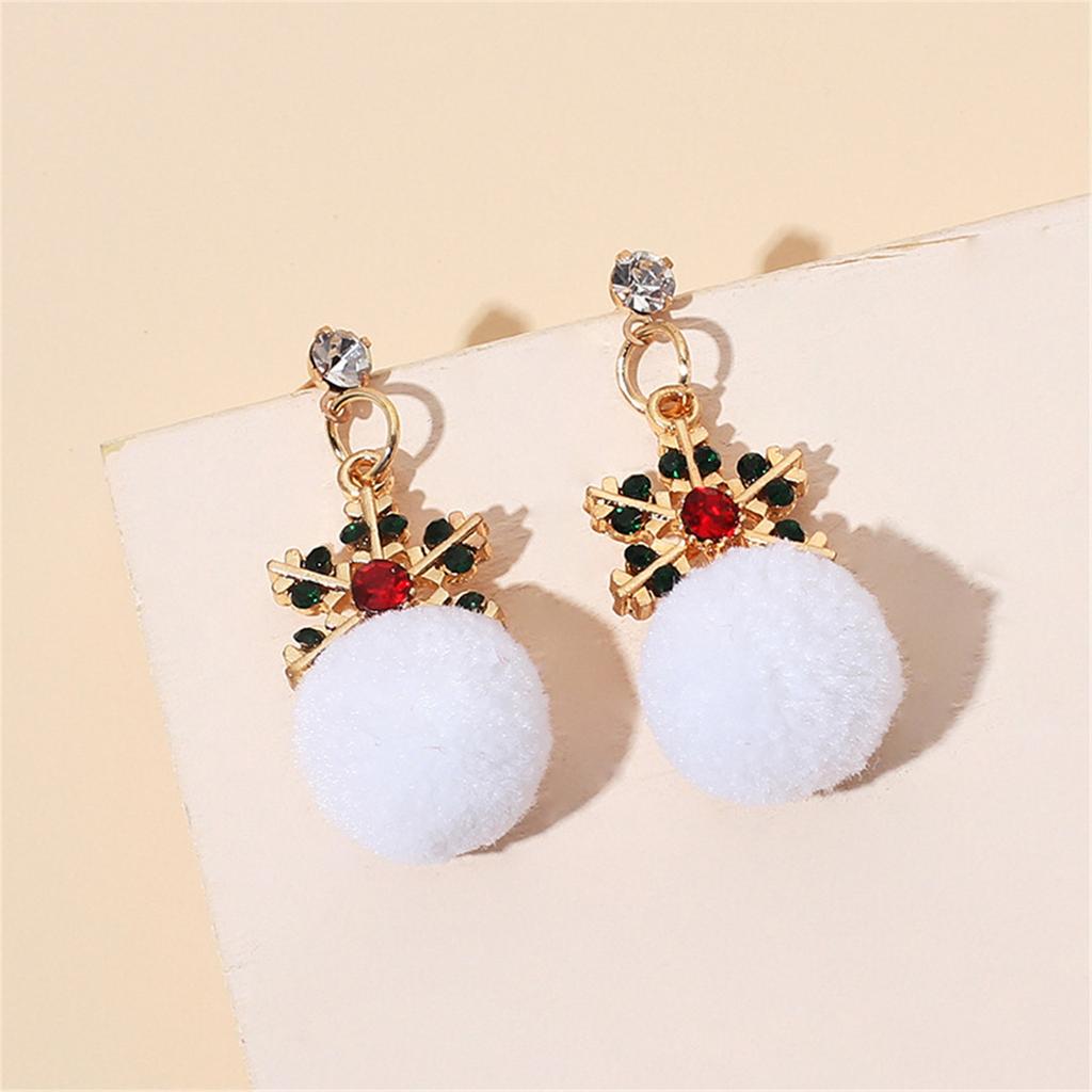 Cheap Dongdaemun Wind Winter Cute Ball Earrings New Net Red Rhinestone ...