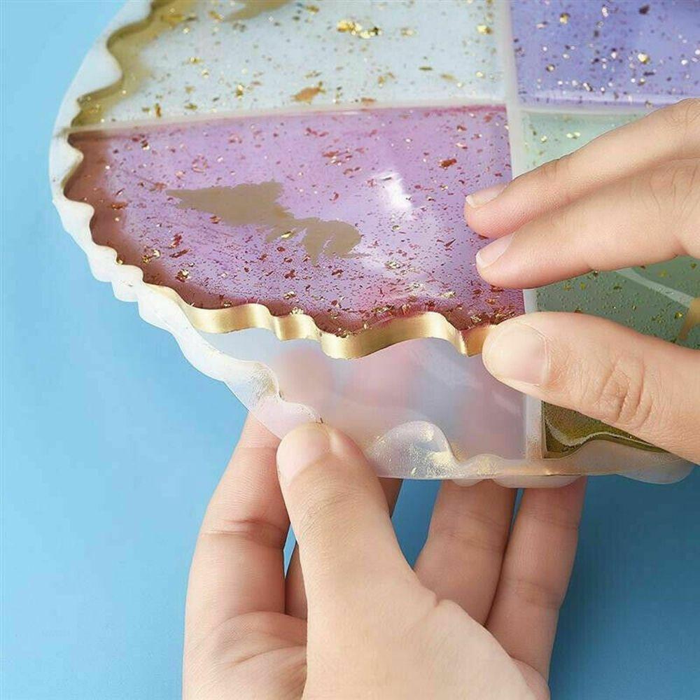 Buy Wave Shape Jewelry Making Silicone DIY Epoxy Mold Mould Bowl Mat ...