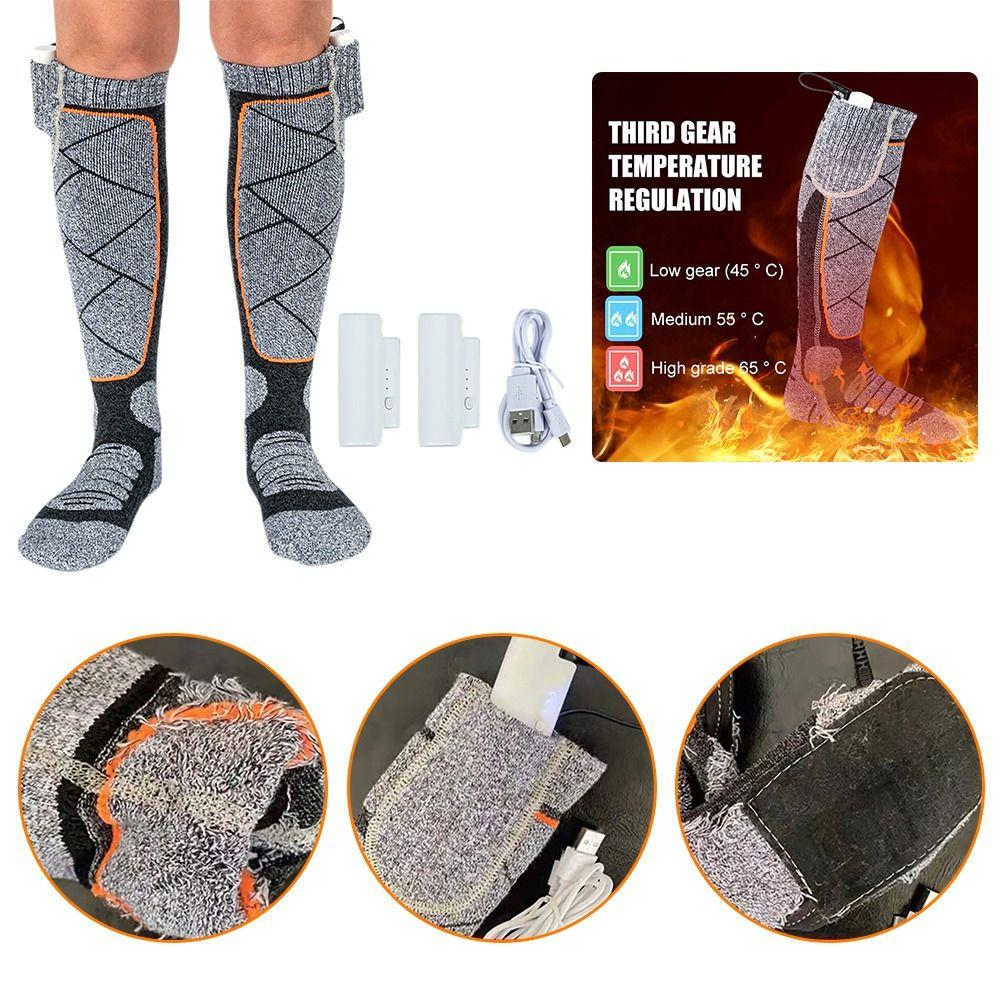 Buy Adjustable Double Layer Winter Outdoors Foot Socks Warmer Socks ...