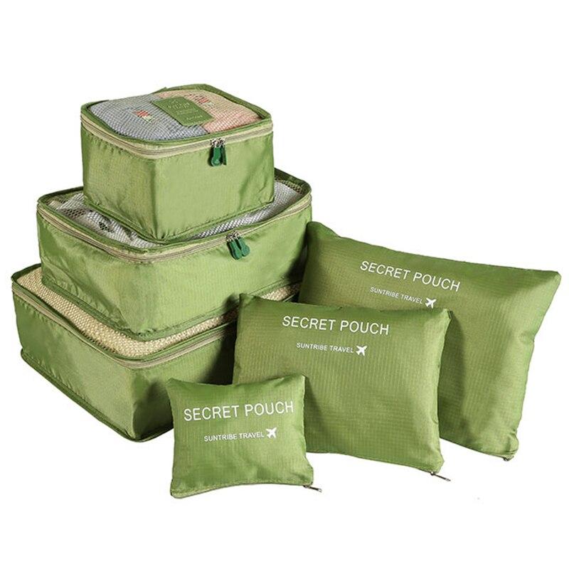 Buy 6PCS Travel Storage Bag Set for Clothes Tidy Organizer Wardrobe ...