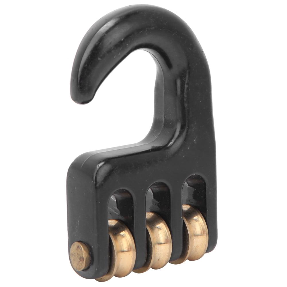 Universal Black Windsurf Pulley Hook 1PCS 115g 3 Roll Wheel Windsurfing ...