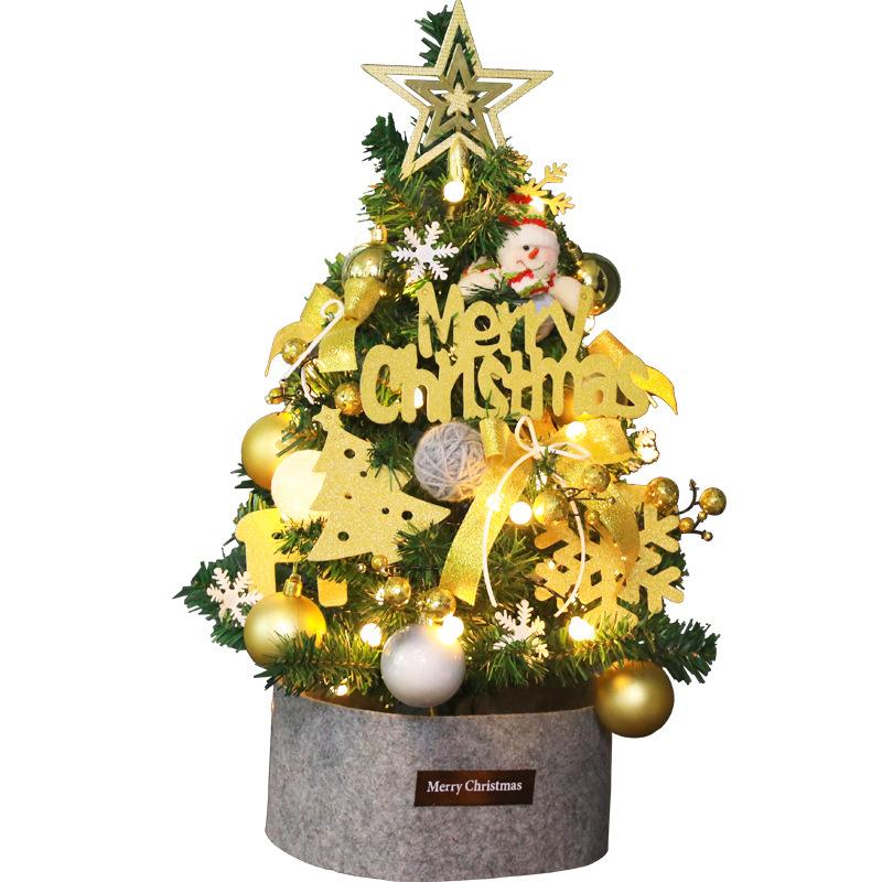 Buy 60cm Mini Christmas Tree Artificial Tabletop Christmas Tree With Led Lights Christmas Tree ...
