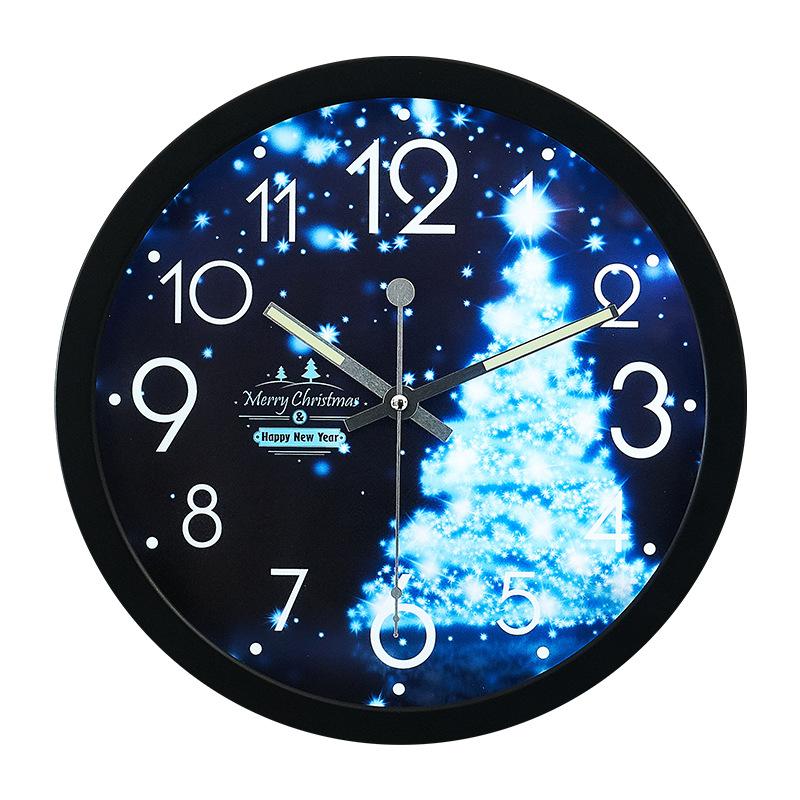Buy LED Wall Clock Luminous Large Clocks Mute Electronic Night Light ...