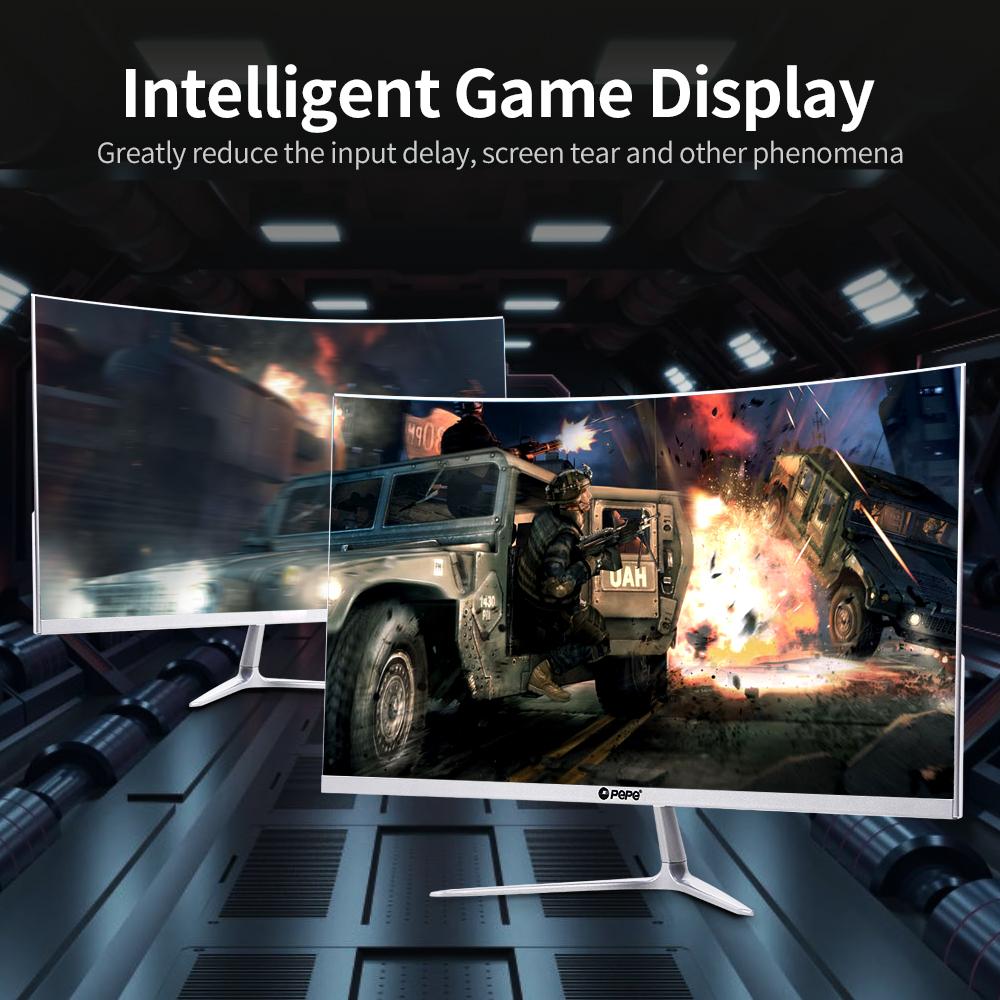 Cheap 23.8 inch Monitor 1080P IPS Curved Screen Monitor 178 degrees ...