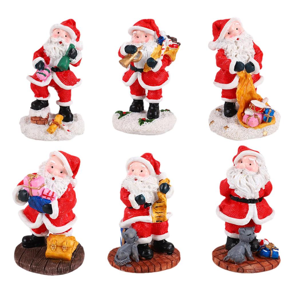 Buy Resin Santa Claus Figurines | Mini Christmas Santa Ornaments ...
