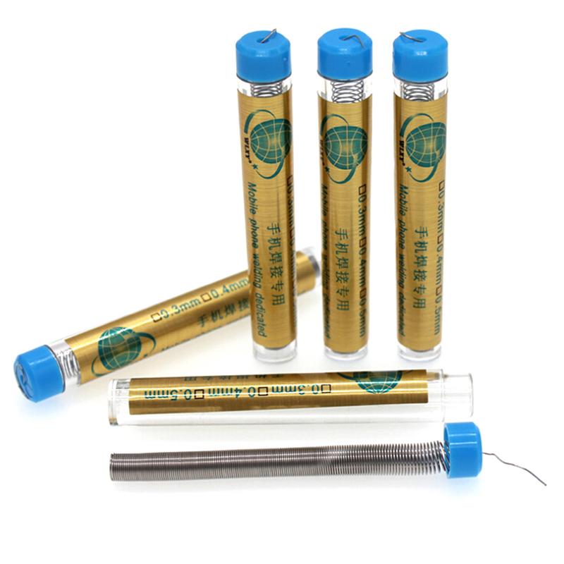 Buy 2Pcs Tin Flux Soldering Wire Lead Solder Pen Tube Dispenser 0.3/0.4 ...