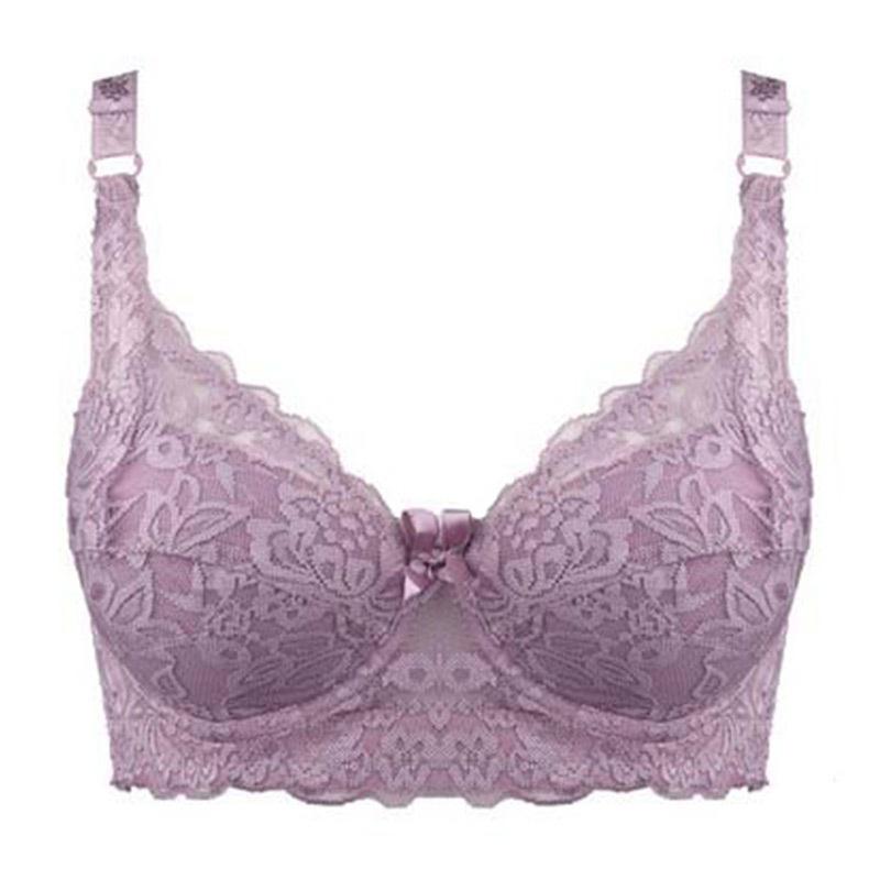 Fashion 9 Colors Lace Bra Deep V Push Up Padded Bras Underwear ...
