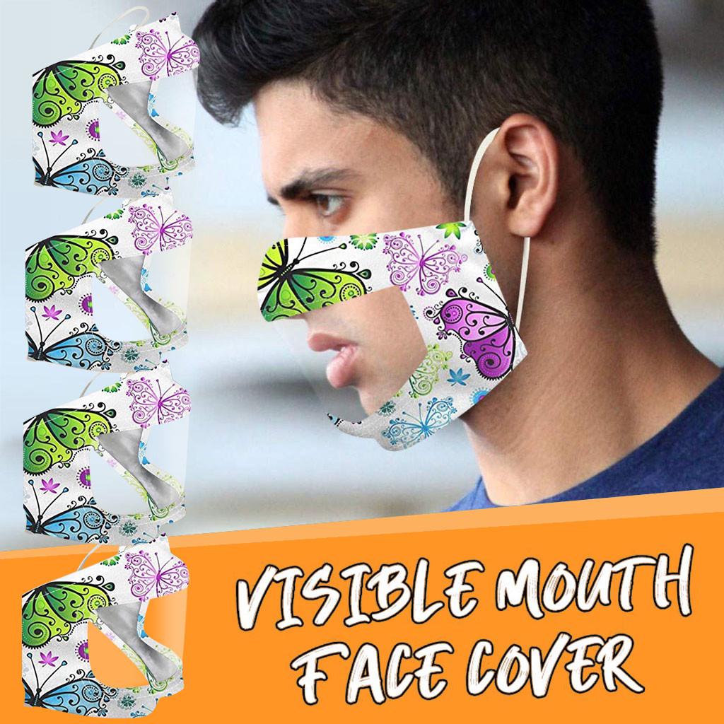 Buy Lasapel 4PC Smile Communicator Face Mask with Clear Vinyl Visible ...