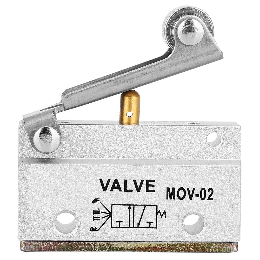 Cheap MOV-02 G1/8 Thread Roller Lever Air Pneumatic Mechanical Valve 0 ...