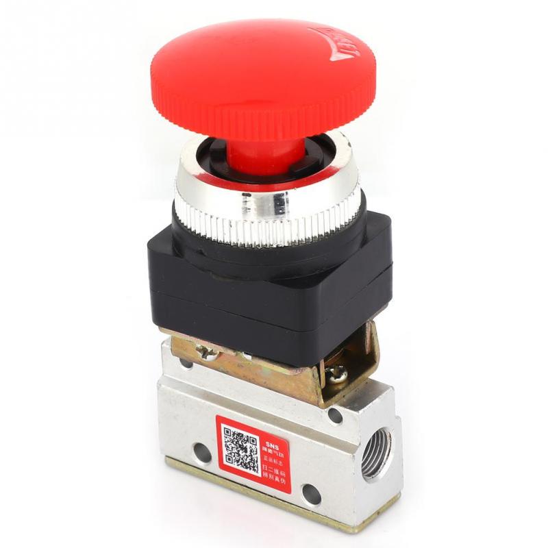 Buy 2 Position 3 Way G1/8 Pneumatic Mechanical Valve Push Button Switch ...