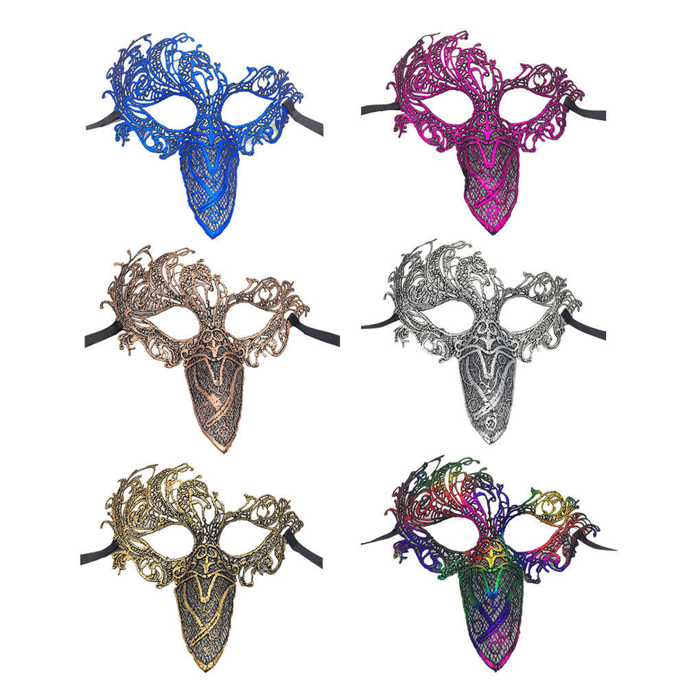 Buy Halloween Sparkling Venetian Lace Eye Mask Masquerade Dance Ball ...