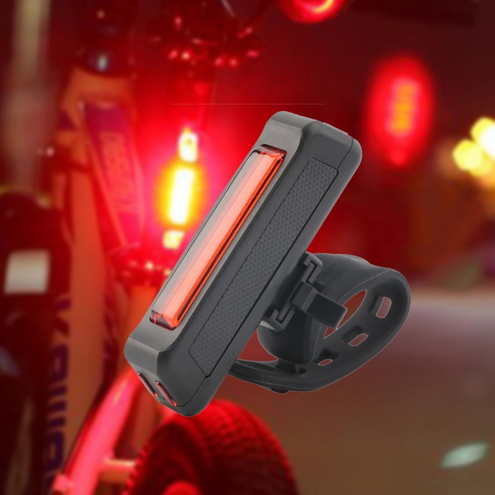 6 modes USB Rechargeable Bike Bicycle Light Rear Back Safety Cycling ...