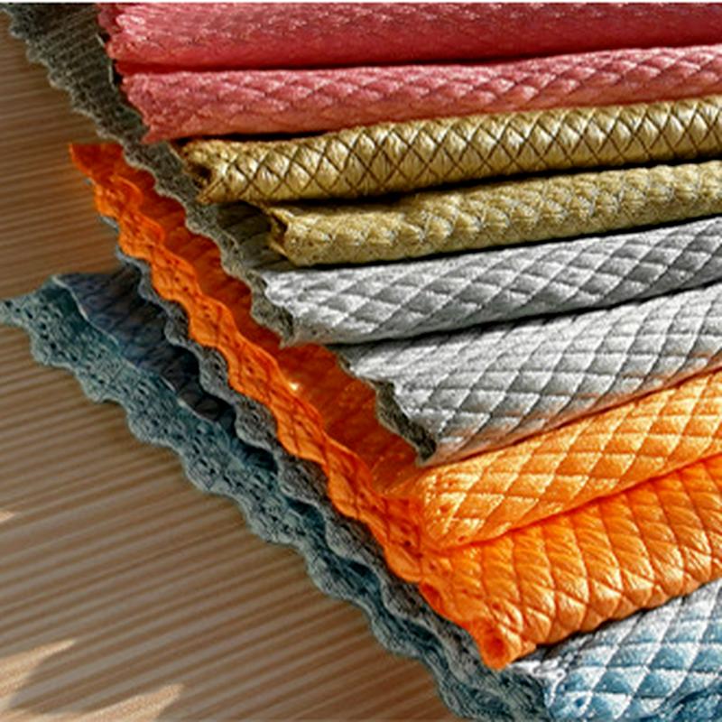 Buy Ultra-fine Fiber Fish Scale Rag 25 X 25 Wipe Glass Rag Dishwashing ...