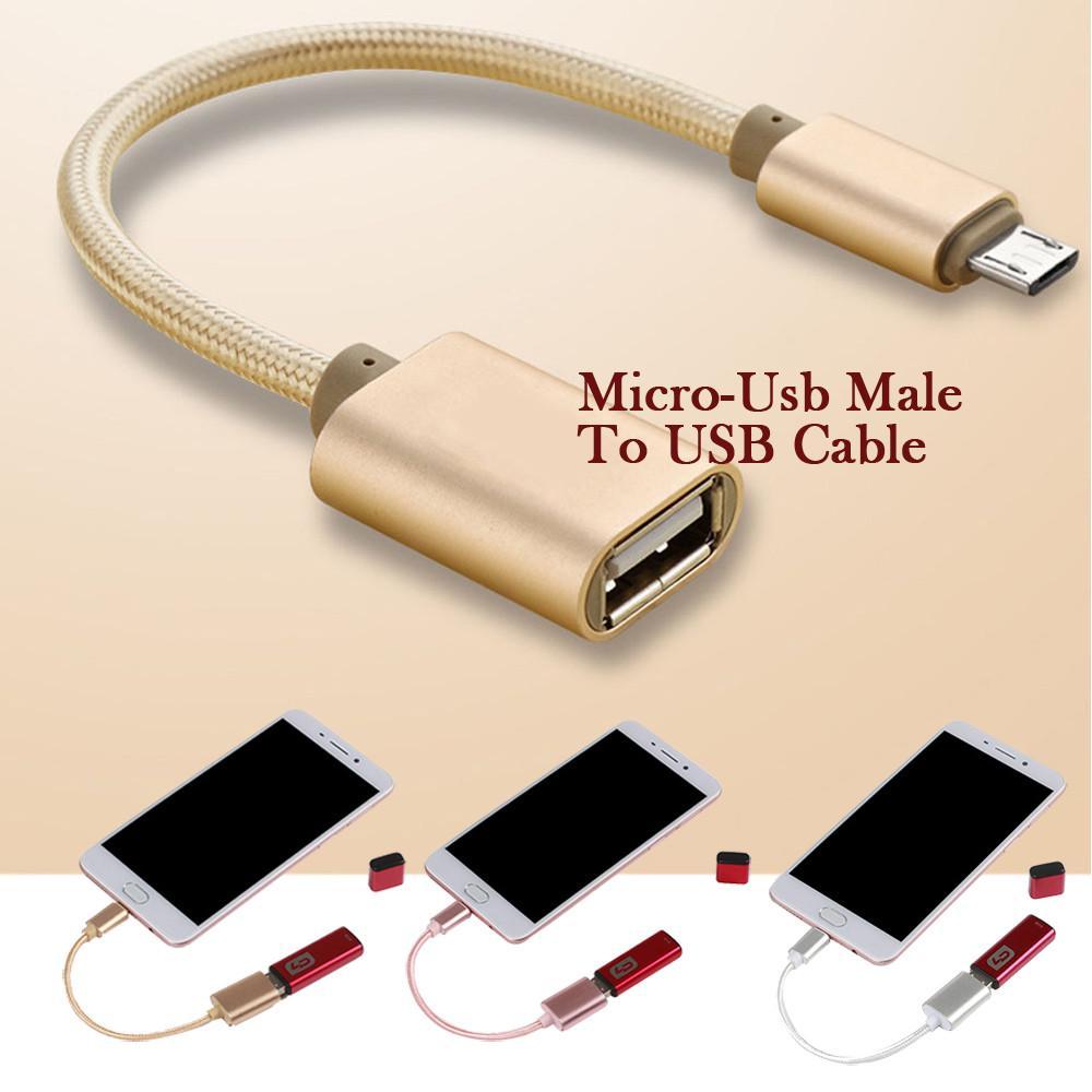 Buy [ZW] New Creative Micro-Usb Male To USB Cable Adapter OTG Data Sync ...